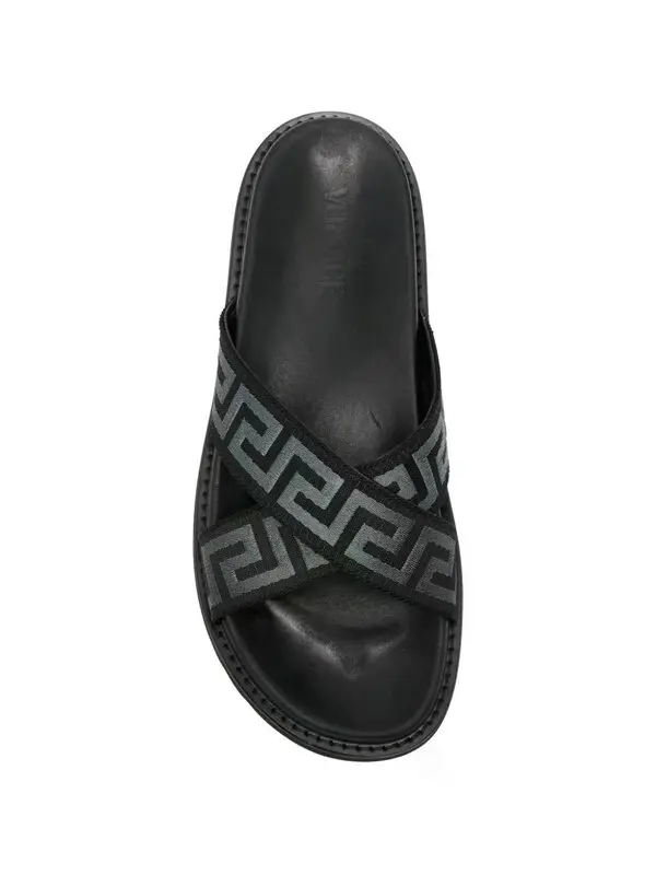 Versace Greca Crossover Sandals