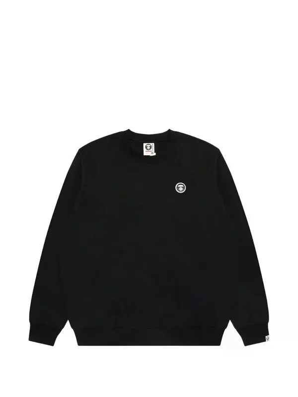 AAPE BY *A BATHING APE Moonface Logo Embroidered Sweater