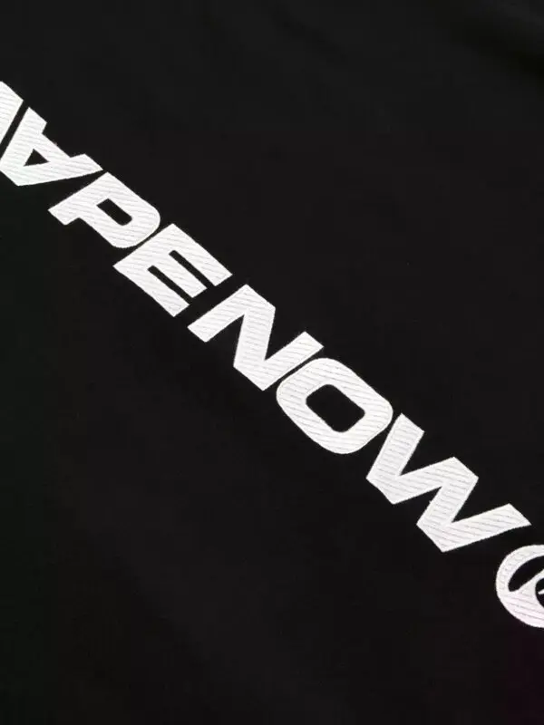 AAPE BY *A BATHING APE Moonface Logo Embroidered Sweater