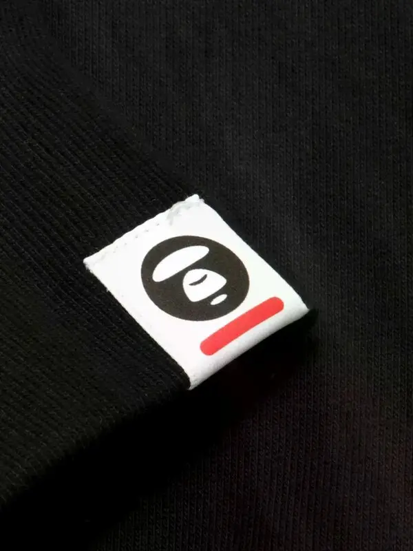 AAPE BY *A BATHING APE Moonface Logo Embroidered Sweater