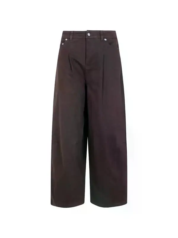 JCSOPHIE Pleated Wide-leg Trousers - Brown