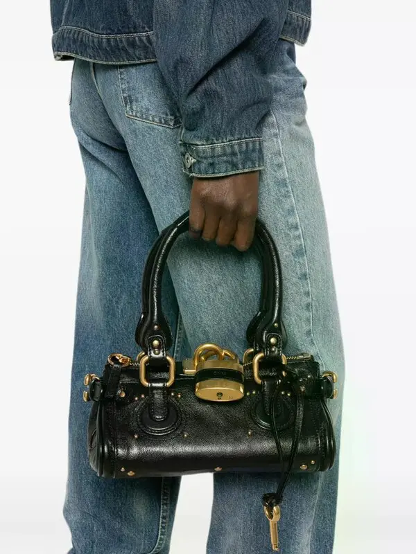 Chloé Paddington Leather Shoulder Bag - Black
