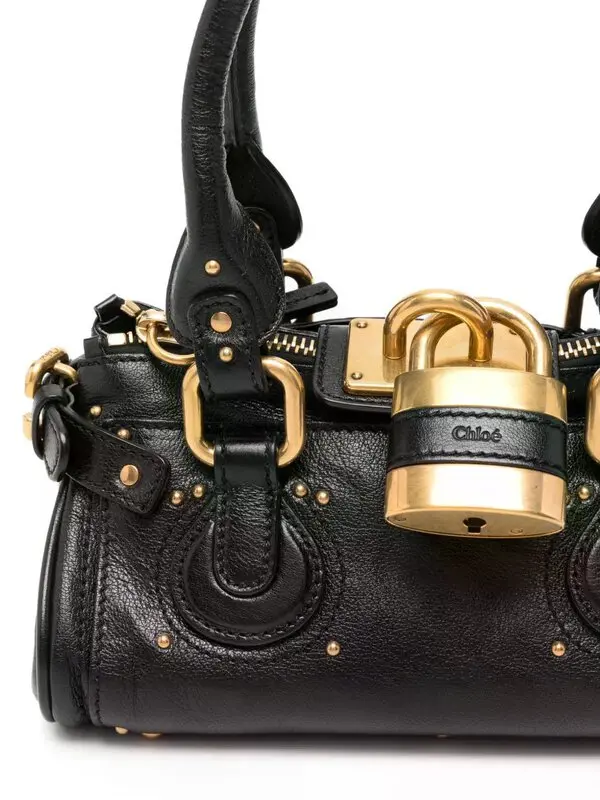 Chloé Paddington Leather Shoulder Bag - Black