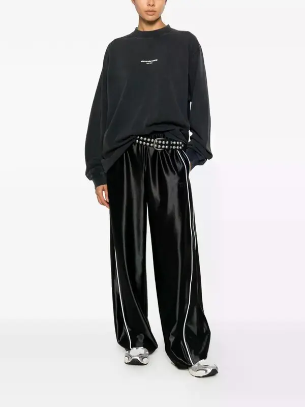 ALEXANDER WANG Side-stripe Elasticated-waistband Track Pants