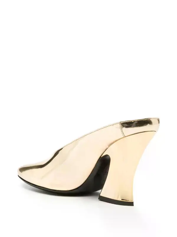 Givenchy Sculpted Leather Heeled Mules