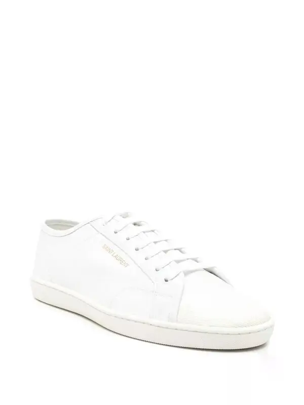 Saint Laurent Low-top Lace-up Sneakers - White