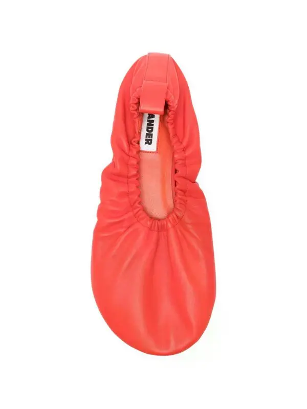 JIL SANDER Gathered-detail Ballet Flats