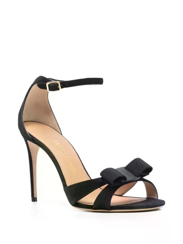 FERRAGAMO Vara Bow Sandals - Black
