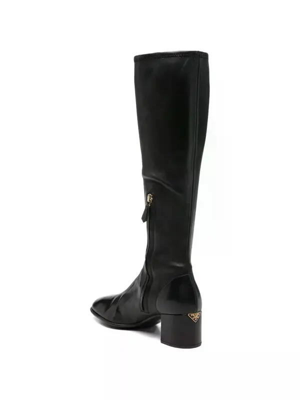 Prada Logo-plaque Knee-high Boots