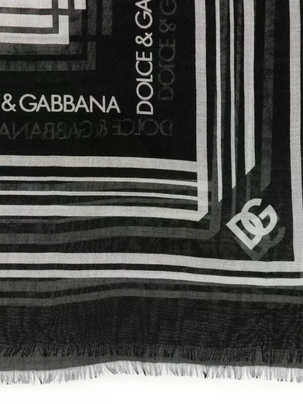 Dolce & Gabbana Dg Monogram-print Scarf