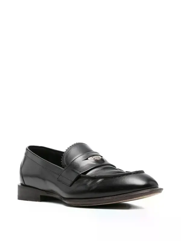 Alexander McQueen Coin-embellished Penny Loafers