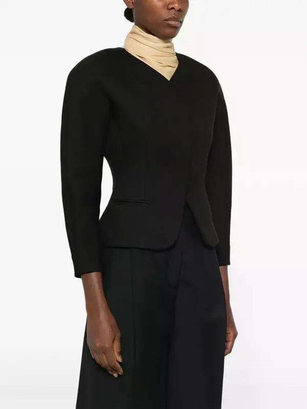 Jacquemus Concealed-fastening Jacket - Black