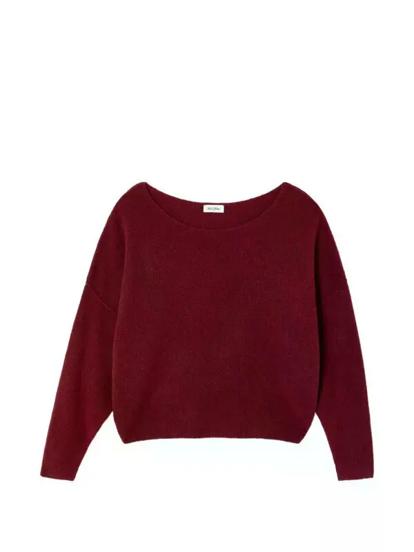 American Vintage Boat-neck Sweater - Red