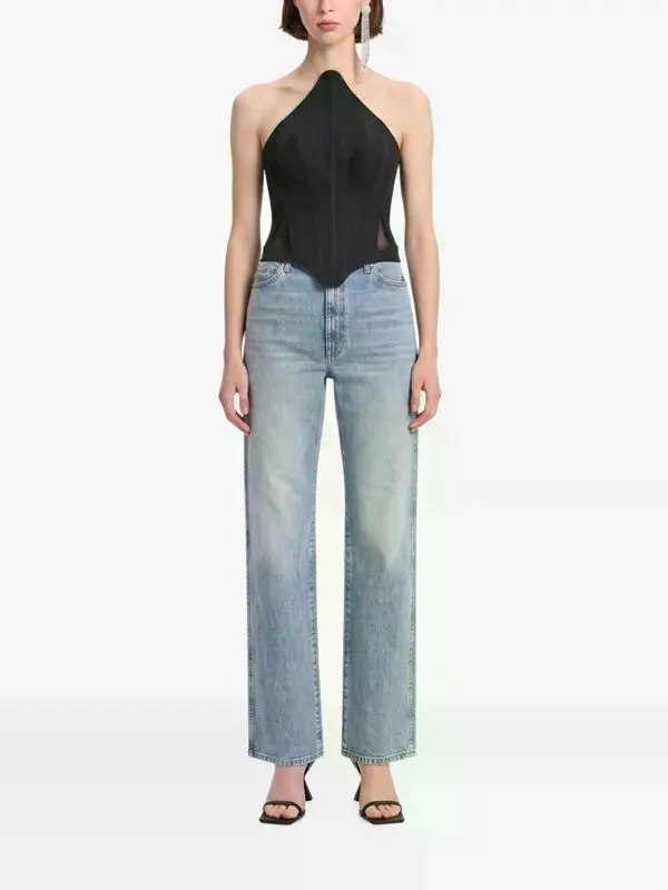 Khaite Danielle Stovepipe Stretch Jeans