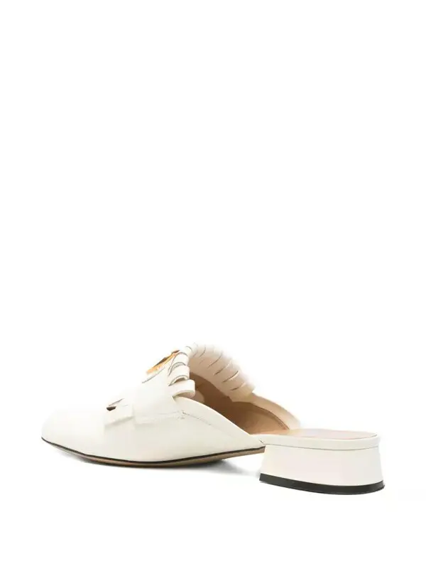 Valentino Garavani Vlogo Signature Fringed Mules