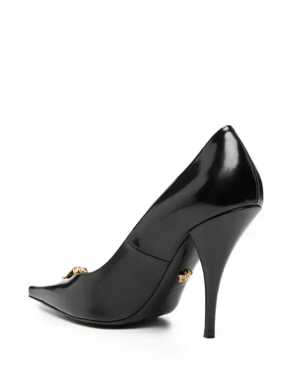 Versace La Medusa Leather Heeled Pumps