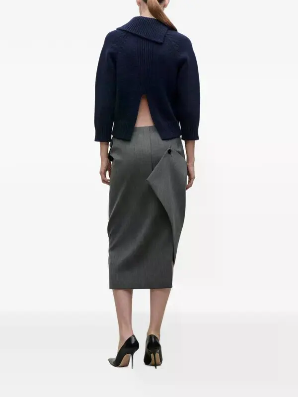 Victoria Beckham Asymmetric Collar Sweater