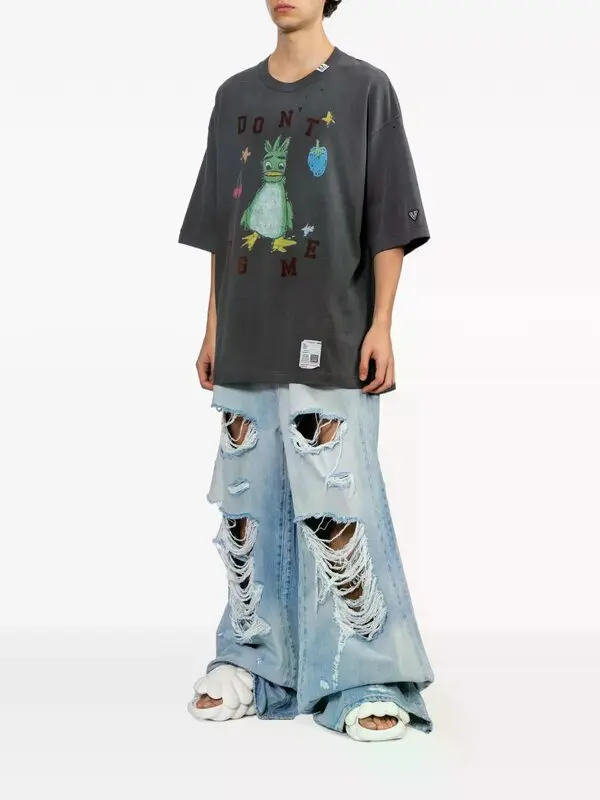 Mihara Yasuhiro Leon Doodle Printed T-shirt