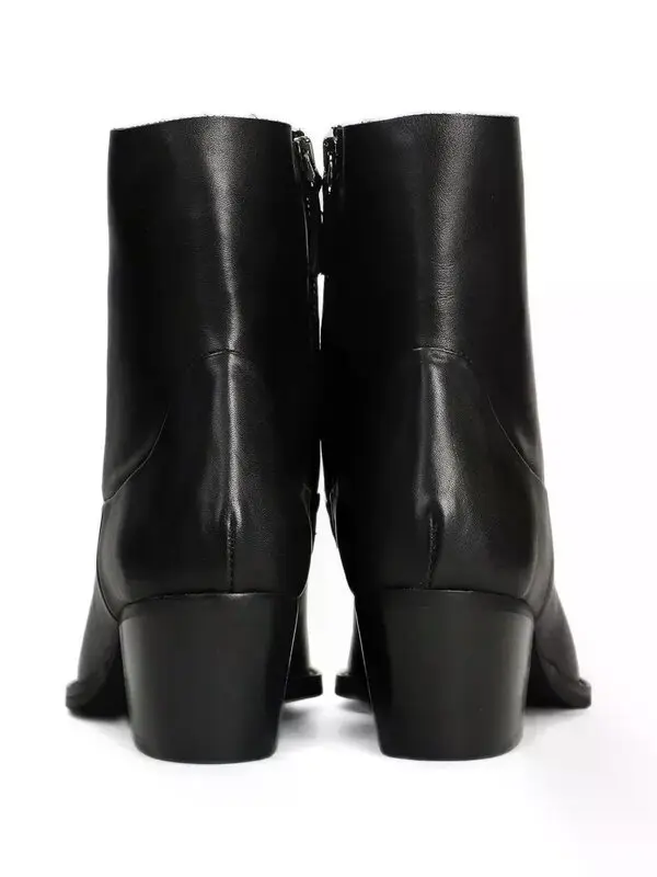 JULIE DEE Pointed-toe Ankle Boots - Black