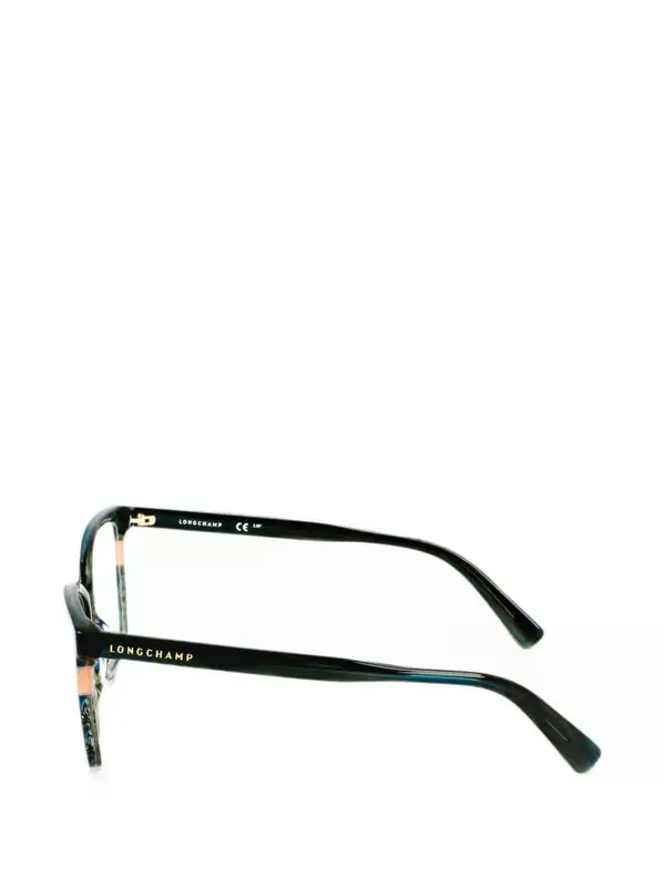 Longchamp Striped Rectangle-frame Glasses