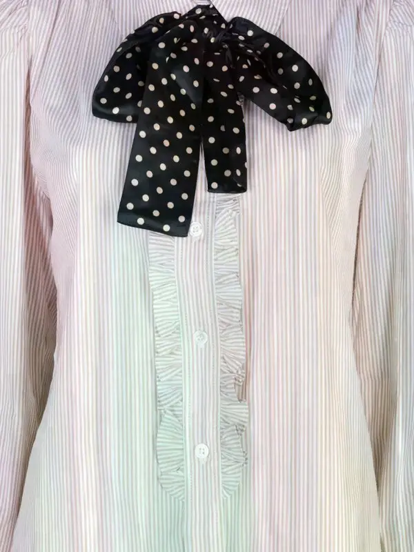 Sea Declan Ruffled Striped Shirt