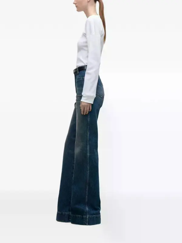 Victoria Beckham Hazel Ribbed Sweatshirt - White