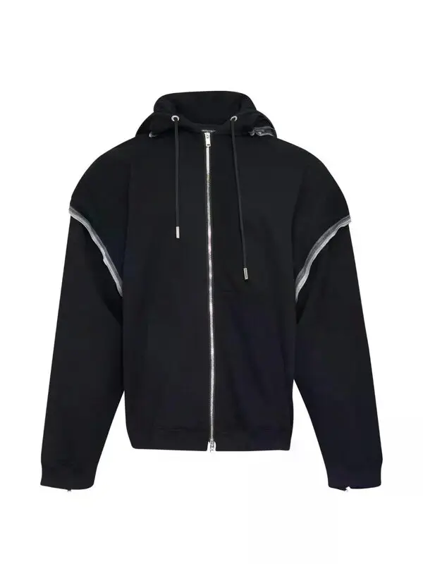 MASTERMIND WORLD Zip-up Layered Hoodie - Black