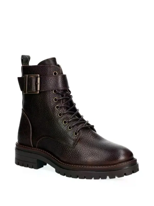 Barbour Heidi Commando Buckle-strap Lace-up Boots