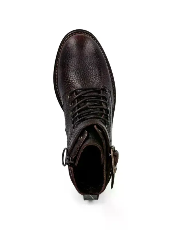 Barbour Heidi Commando Buckle-strap Lace-up Boots