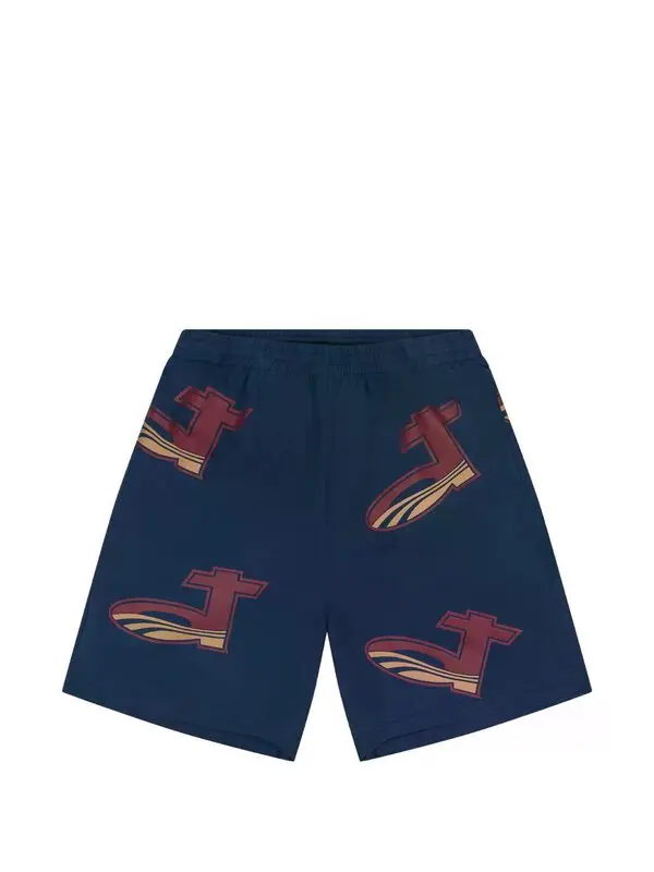 DENIM TEARS Logo Print Mesh Shorts