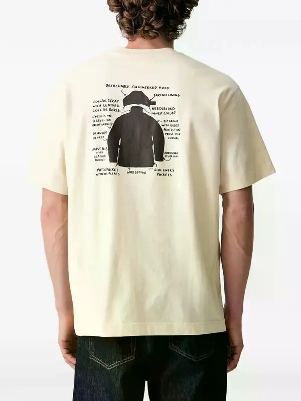 Barbour Logo-print Graphic-back T-shirt