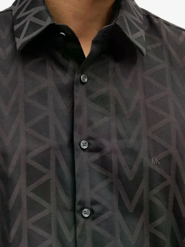 Michael Kors Monogram-print Long-sleeve Shirt