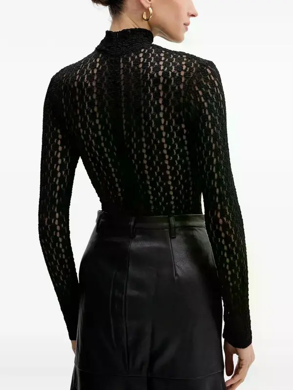 Bardot High-neck Lace Bodysuit