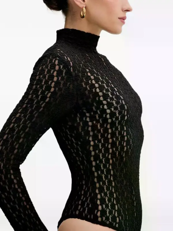 Bardot High-neck Lace Bodysuit