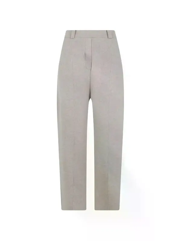 LISA YANG Wrenda Seam-detail Cashmere Track Pants - Neutrals