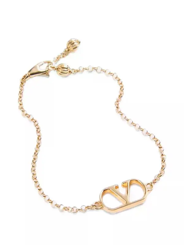 Valentino Garavani Logo-signature Chain Bracelet - Gold