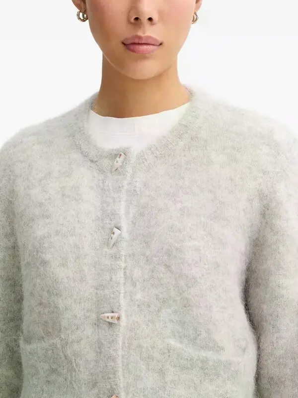 Munthe Nolocca Toggle-fastening Knit Cardigan - Grey