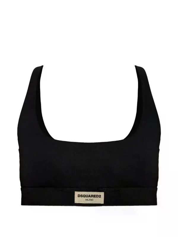 Dsquared2 Logo Bralette - Black