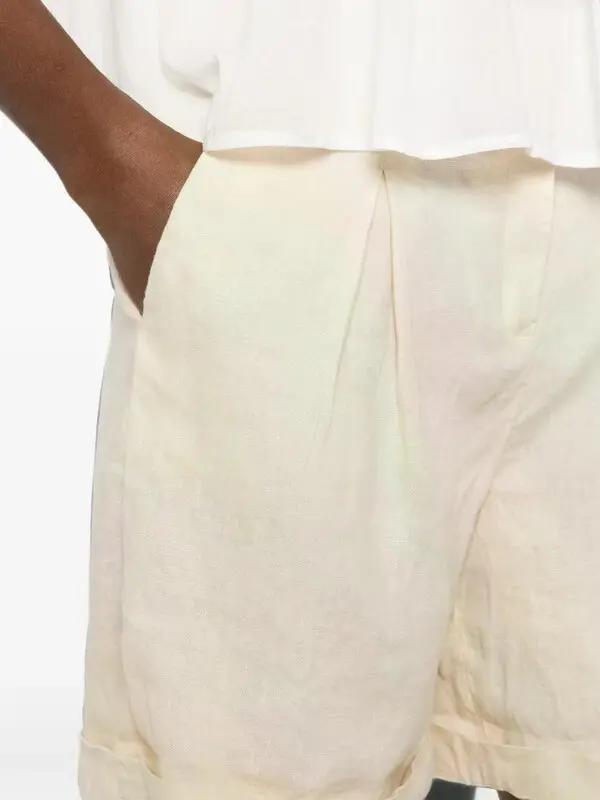 MAISON123 Tunguy Pleated Turn-up Shorts