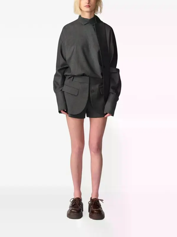 Monse Scarf-collar Long-sleeve Blouse