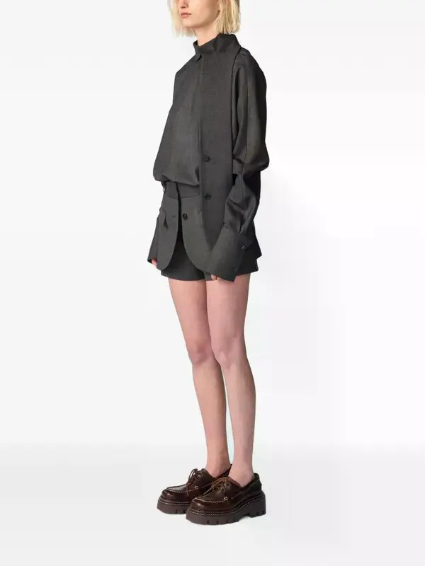 Monse Scarf-collar Long-sleeve Blouse