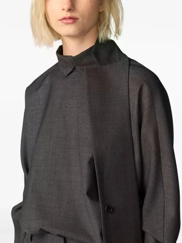 Monse Scarf-collar Long-sleeve Blouse