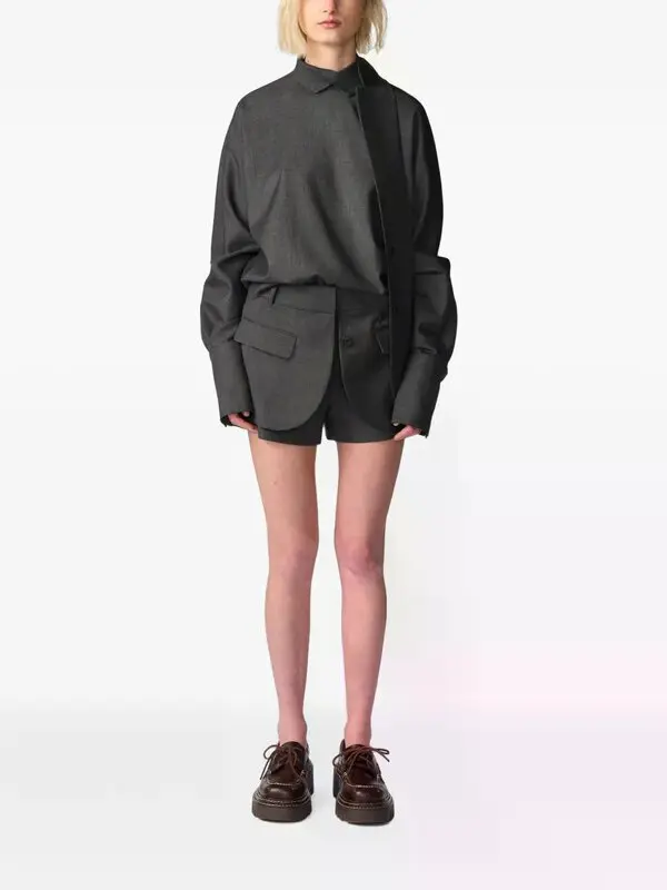 Monse Scarf-collar Long-sleeve Blouse