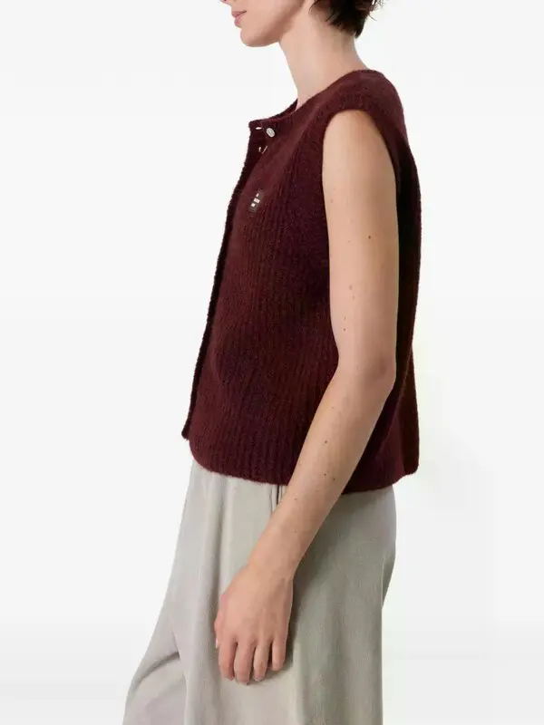 American Vintage Sleeveless Button-up Cardigan
