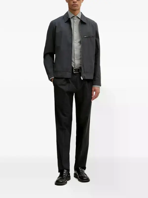Michael Kors Logo-embroidered Long-sleeve Shirt