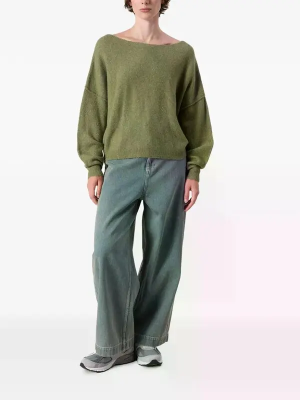 American Vintage Boat Neck Sweater - Green
