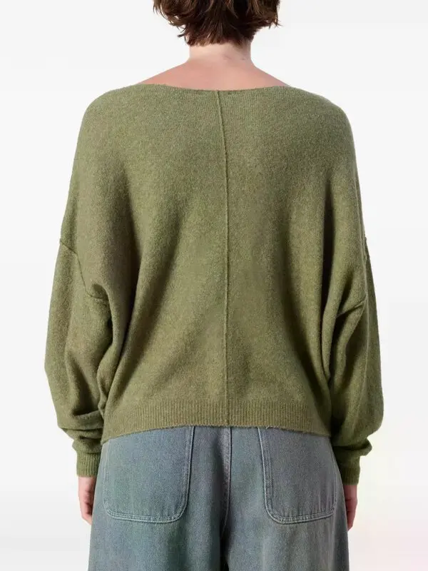 American Vintage Boat Neck Sweater - Green