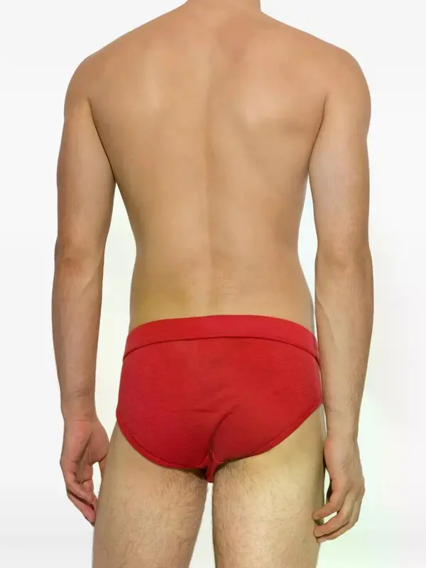 Dsquared2 Ski Pass Logo-patch Wool Briefs