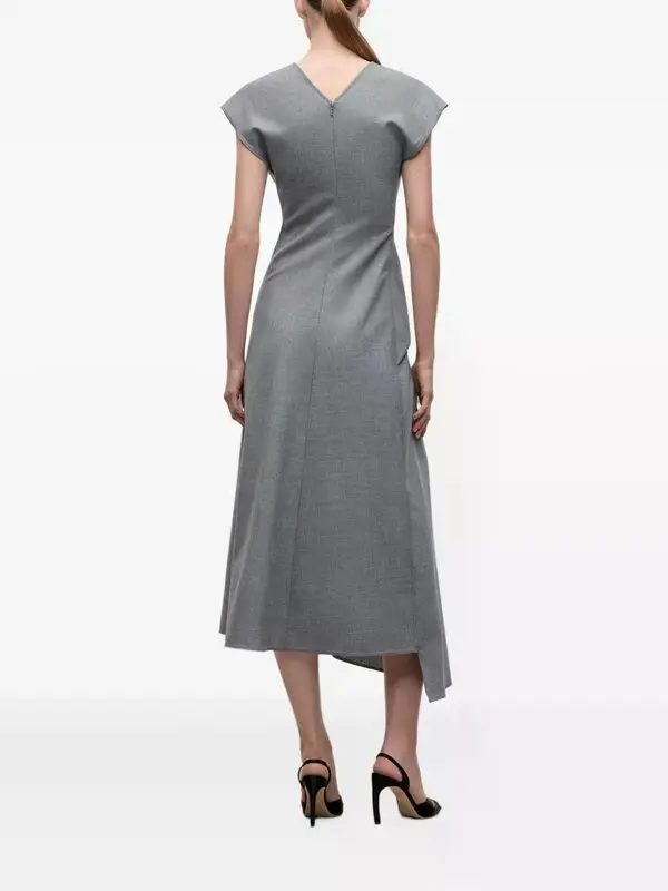 Victoria Beckham Aria Twisted Midi Dress
