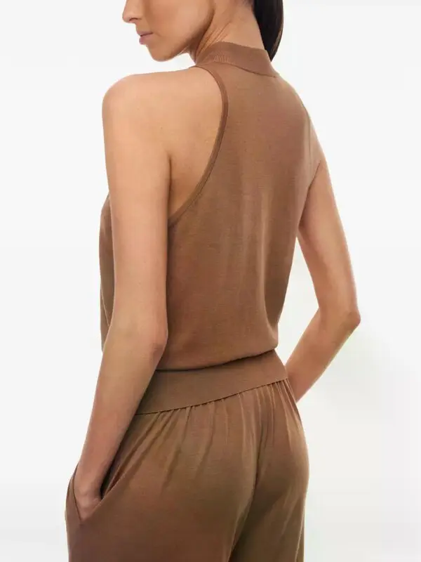 12 STOREEZ Mawata Sleeveless Ribbed-trim Top